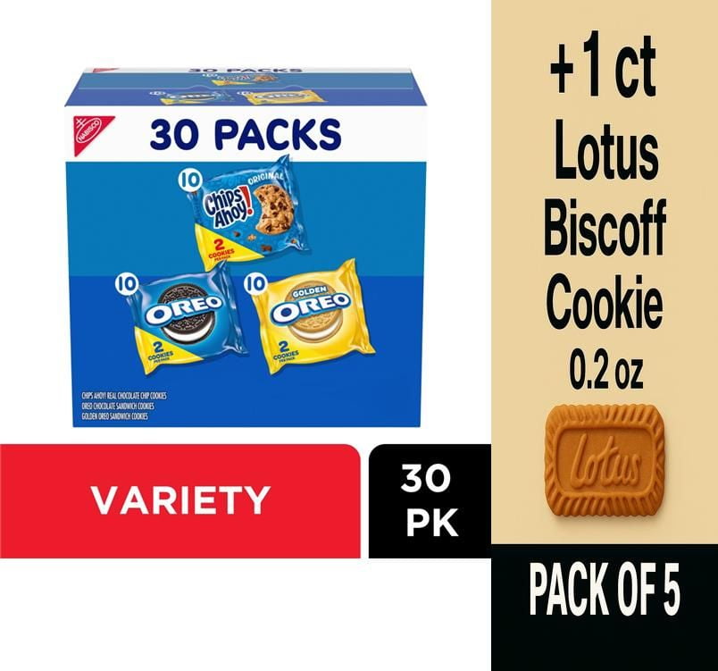 Nabisco Sweet Treats OREO & CHIPS AHOY! Cookies Variety Pack 30 ct / 0. ...