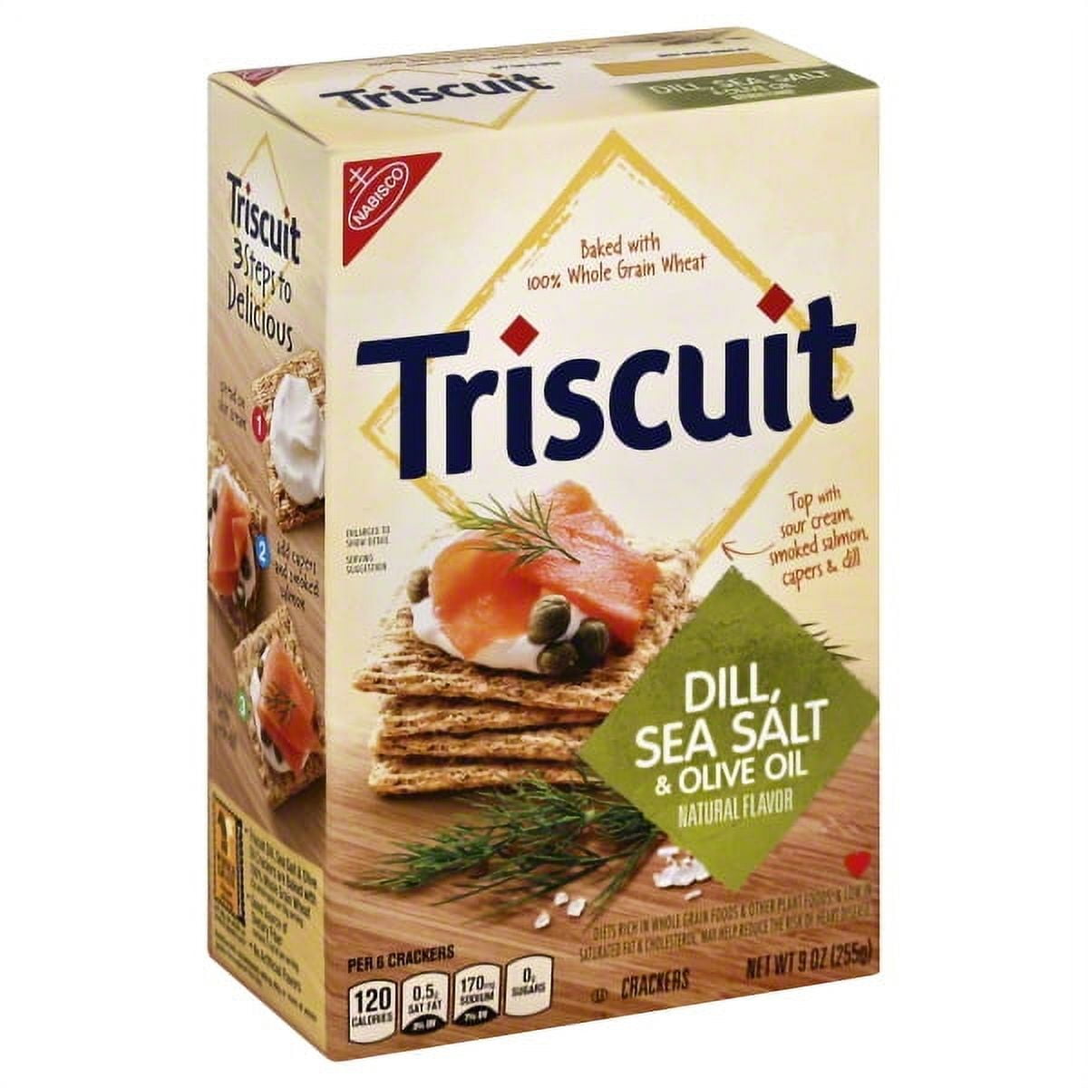 Nabisco Triscuit Dill Sea Salt & Olive Oil Crackers, 9 Oz. - Walmart.com