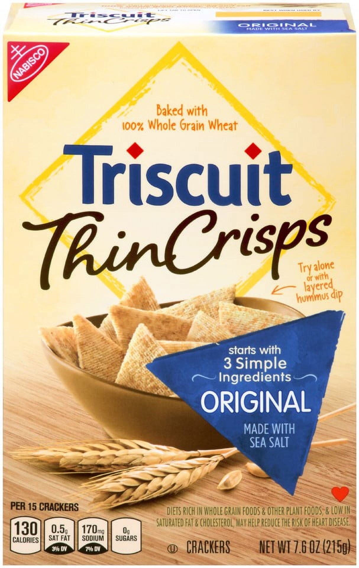 Nabisco Triscuit Original Thin Crisps, 7.6 Oz. - Walmart.com