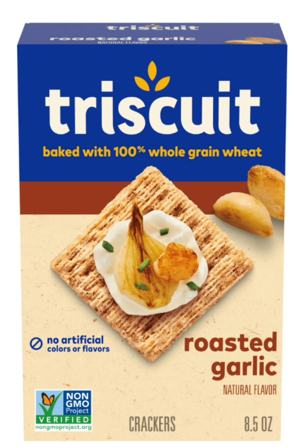 Nabisco Triscuit Roasted Garlic Whole Grain Wheat Crackers (Pack of 60 ...