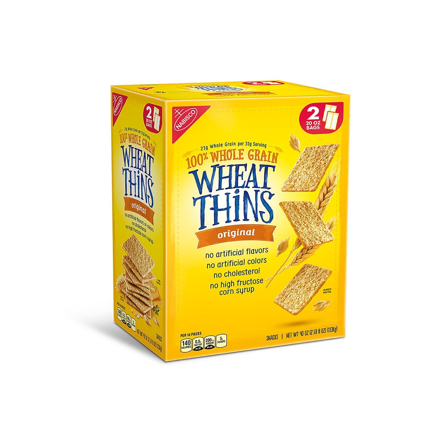 Nabisco Wheat Thins Original Flavor, 2ct, 40oz - Walmart.com
