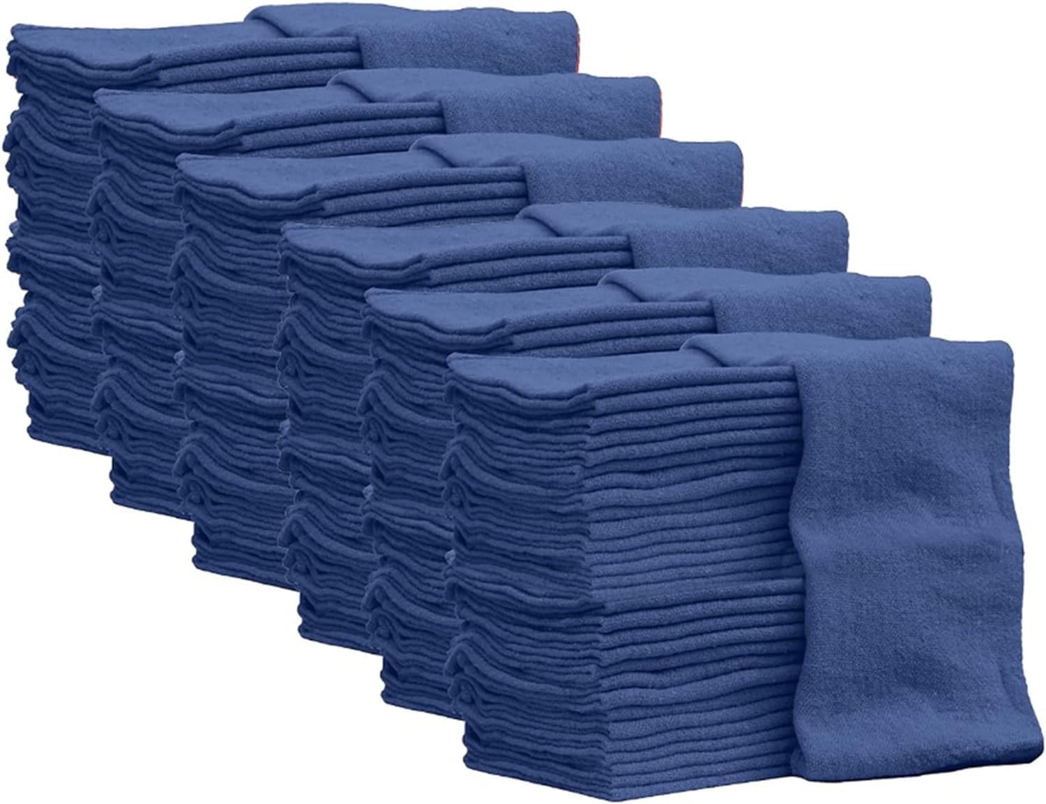 Nabob Wipers Auto Mechanic Shop Towels 500 Pack Shop Rags 100% Cotton ...