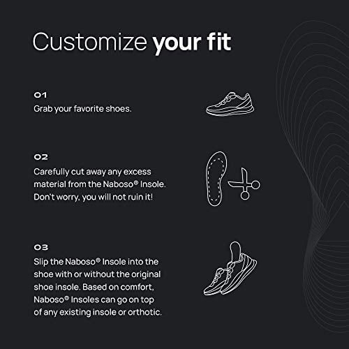 Naboso Activation Sensory Insole, Thin Men's and Women's Textured Anti ...