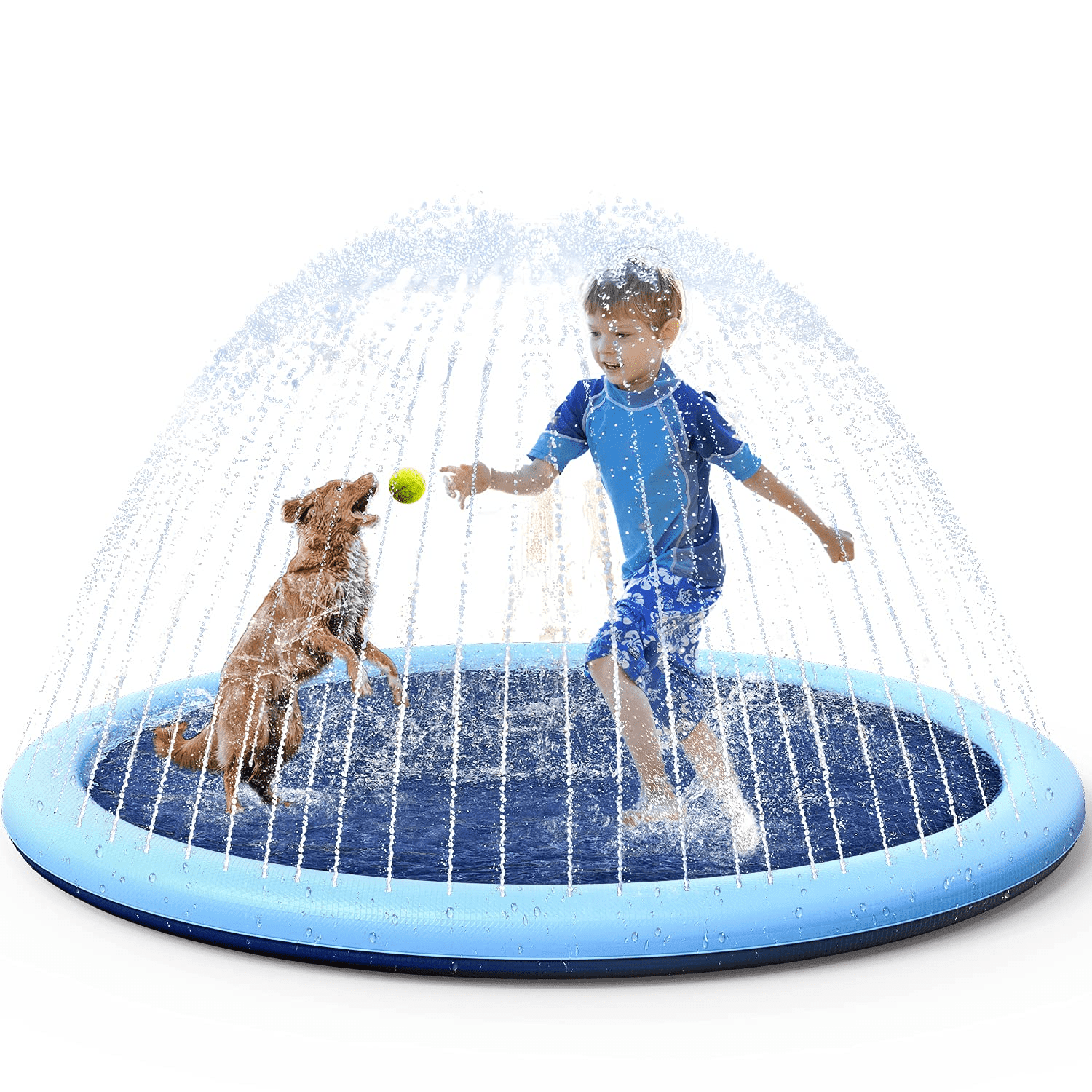 NACAMS Dog Splash Pad, 67 inch, Non Slip Outdoor Water Toy - Walmart.com