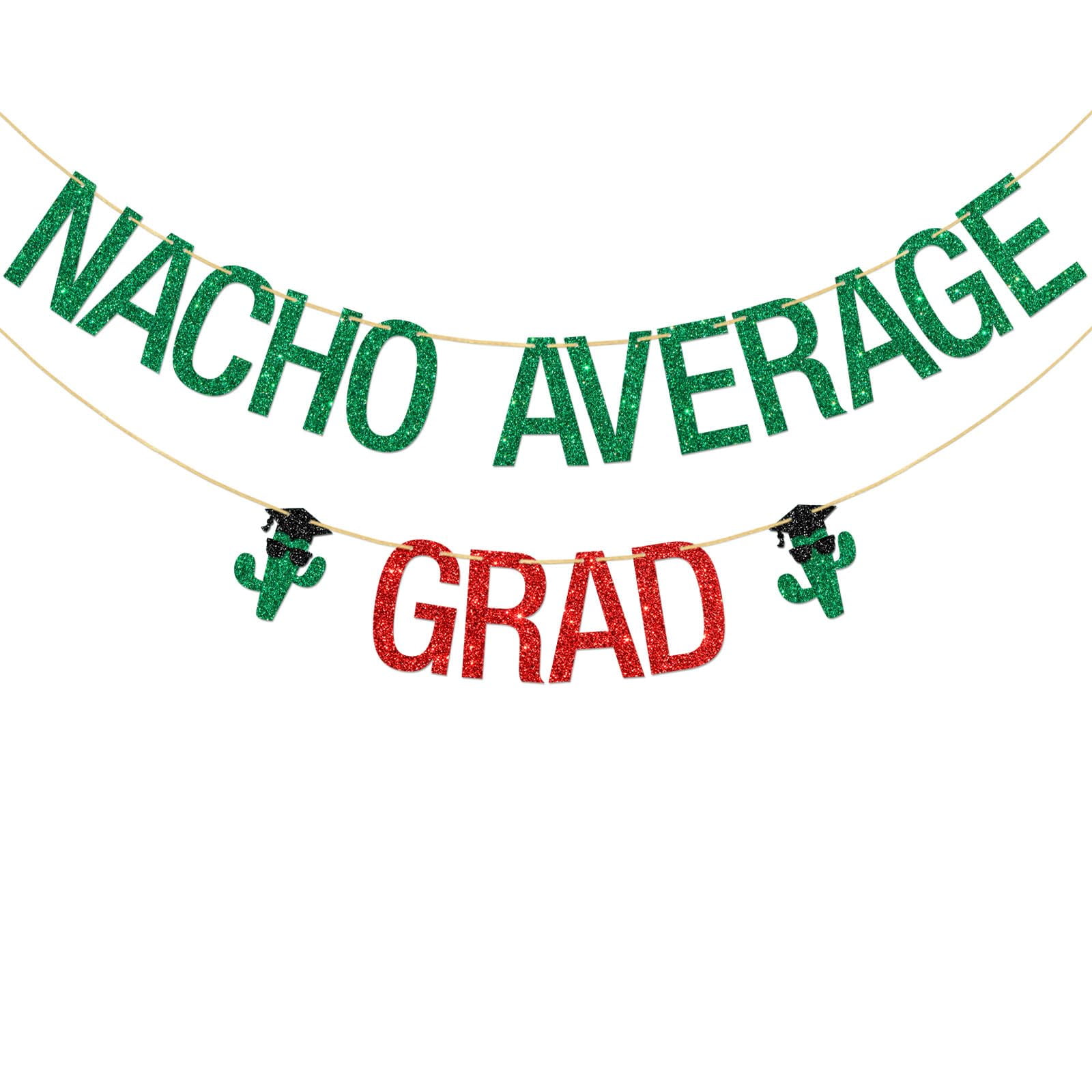 Nacho Average Grad Banner, DHF10 2025 Graduation Party Decorations ...