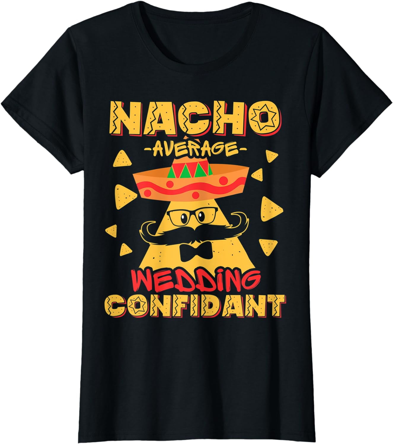 Nacho Average Wedding Officiant Mexico Wedding Priest Clergy T-Shirt ...