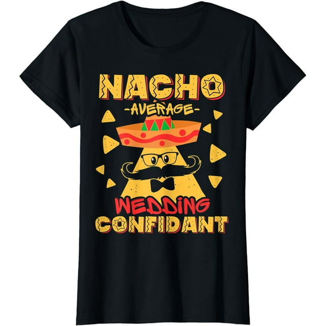 Nacho Average Wedding Officiant Mexico Wedding Priest Clergy T-Shirt ...