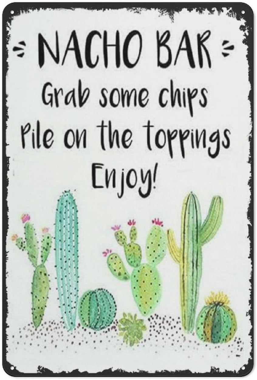 Nacho Bar Nacho Bar Sign Fiesta Bridal Shower Fiesta Baby Shower Cactus ...