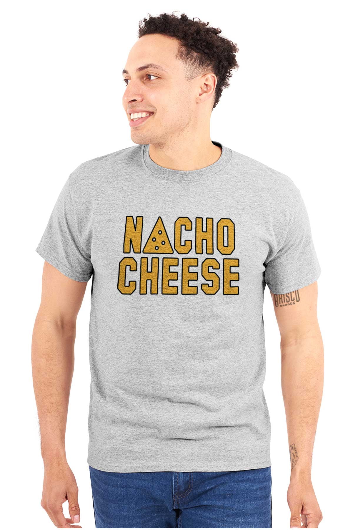 Nacho Cheese Funny Food Carbs Snacks Men's Graphic T Shirt Tees Brisco ...