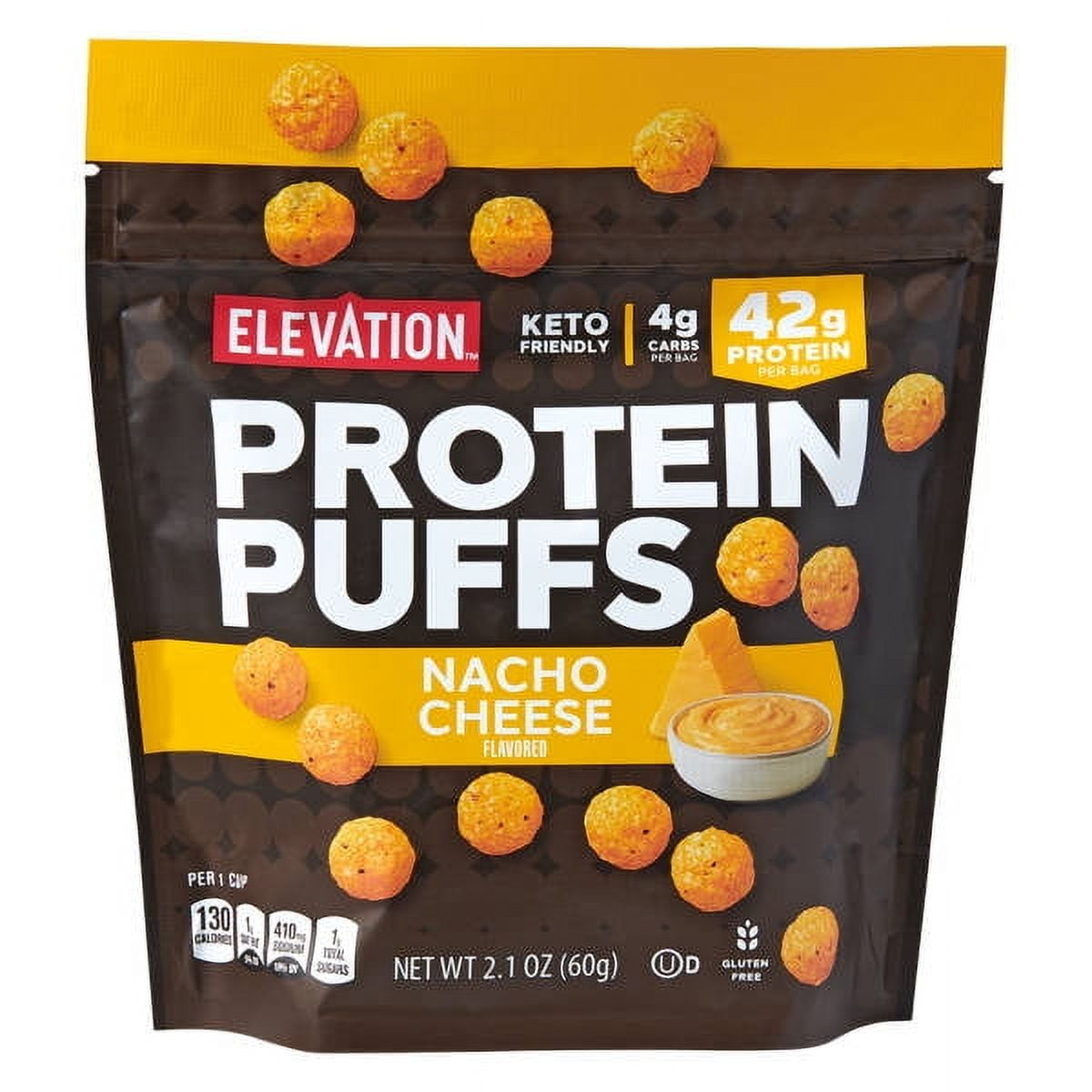 Nacho Cheese Protein Puffs, 2.1 oz- Pack of 3 - Walmart.com