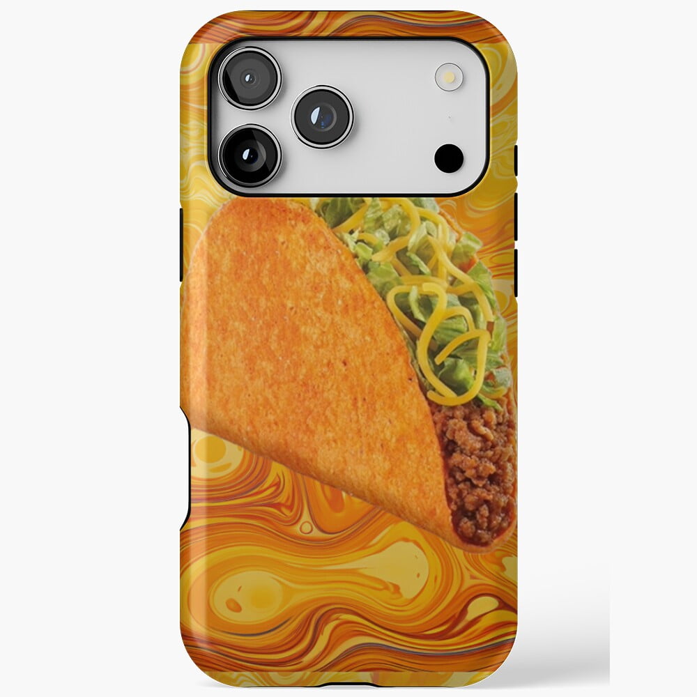 Nacho Dorito Taco Pattern Humor Graphic iPhone Case 17 through 11 Pro ...