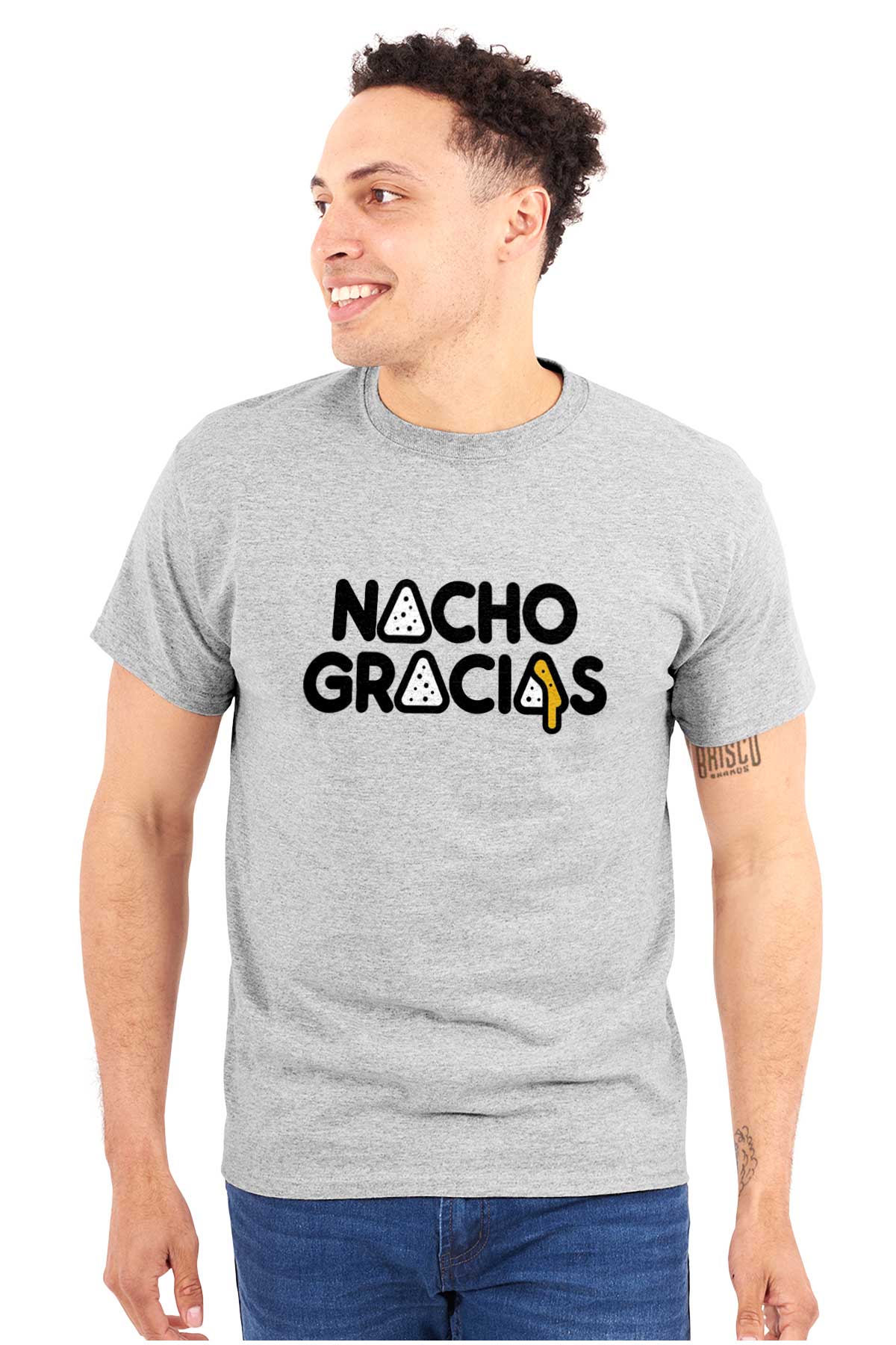 Nacho Gracias Foodie Food Lover Gym Unisex Plus Size Graphic Tee Brisco Brands 4X - Walmart.com