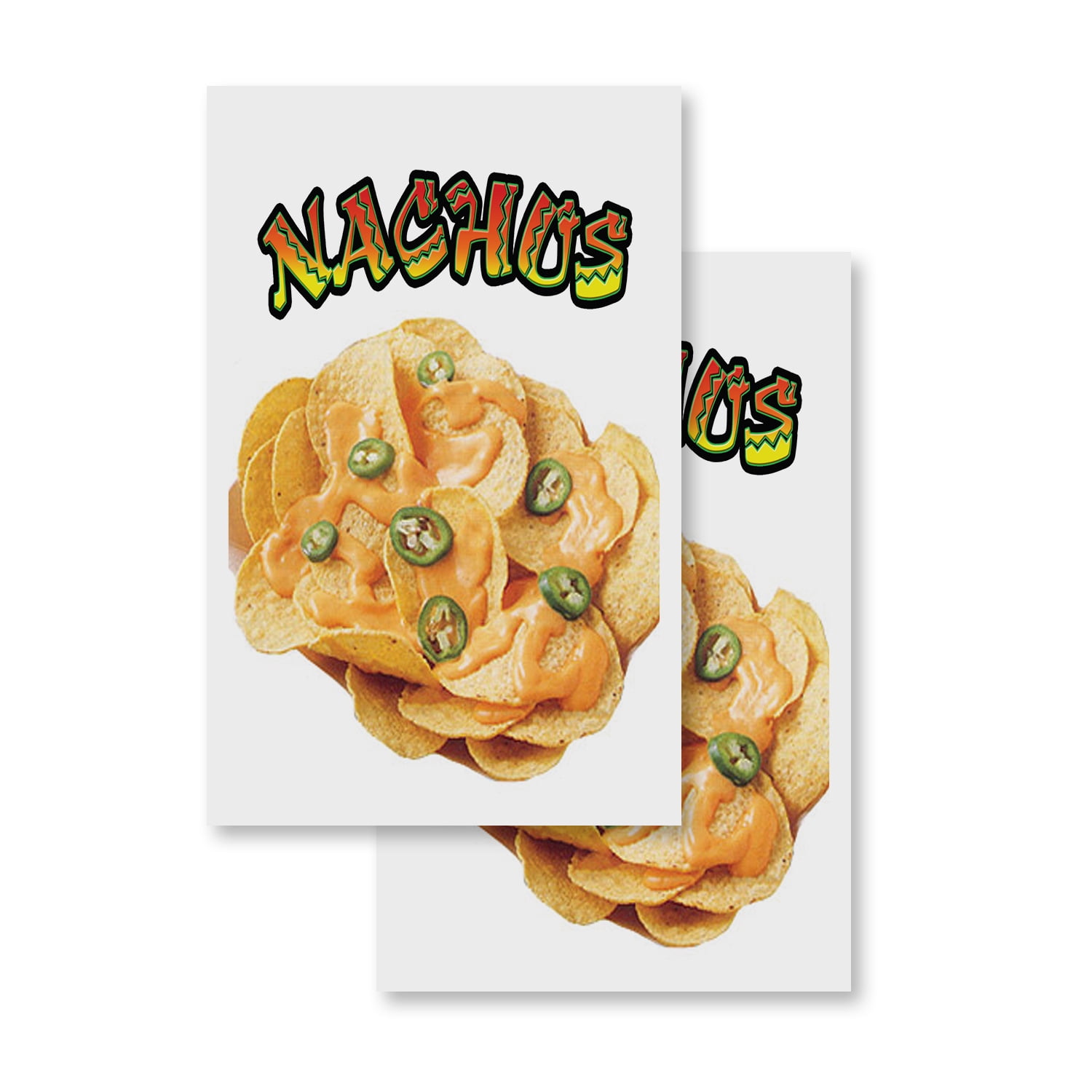 Nachos 1 (2-PACK) 24" x 36" Vinyl Decals | Sign Insert Peel & Stick ...