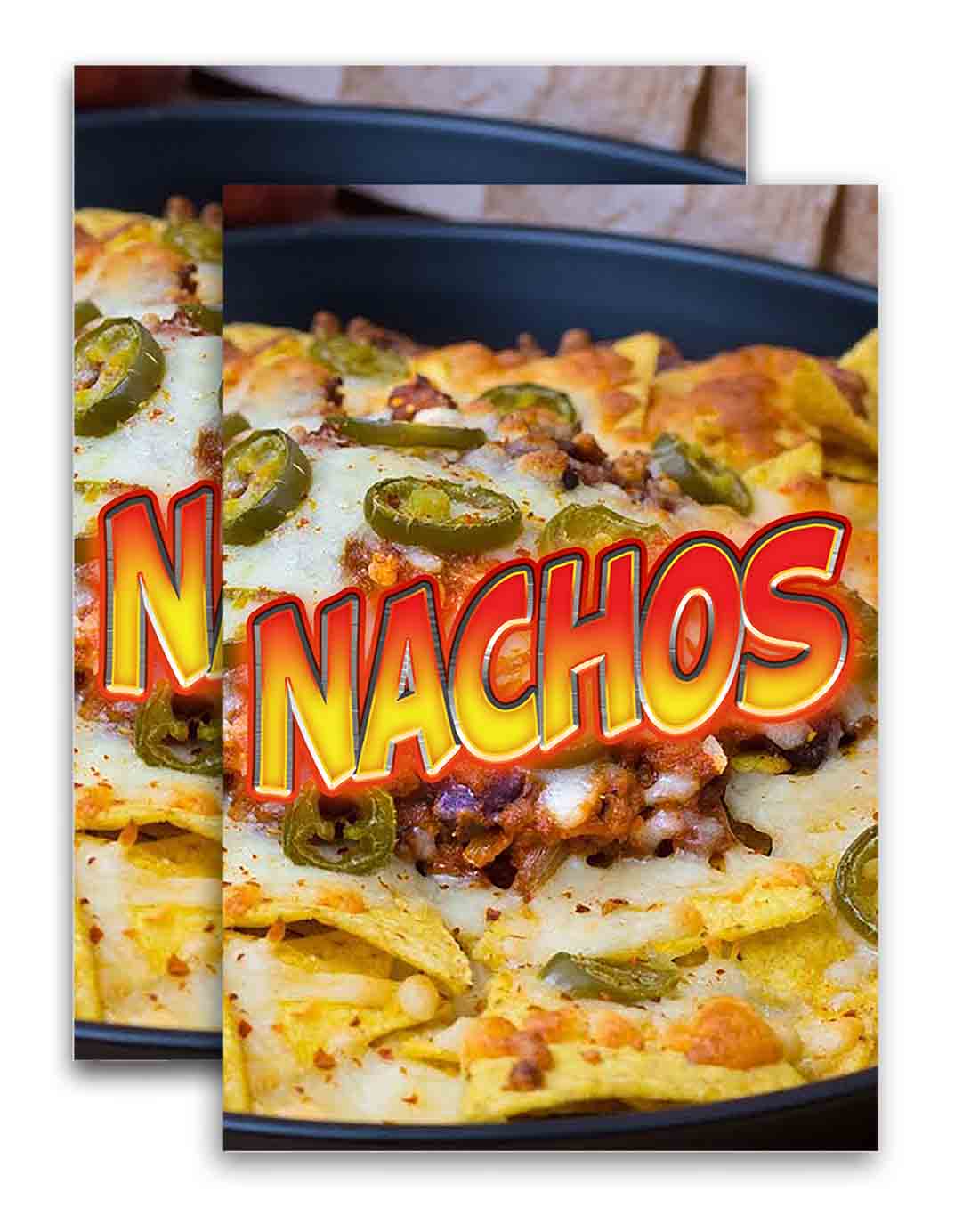 Nachos (24" X 36") Vinyl Decal Only (Pack of 2) |Sign|Sticker|Poster ...
