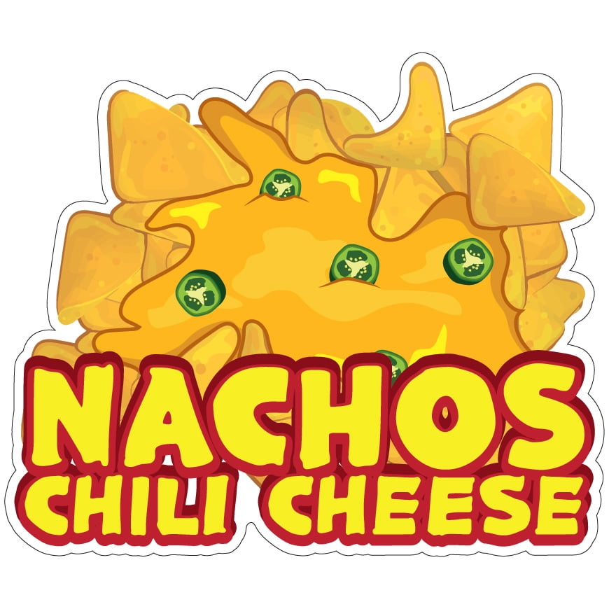 Nachos Chili Cheese 16" Decal Concession Stand Food Truck Sticker ...