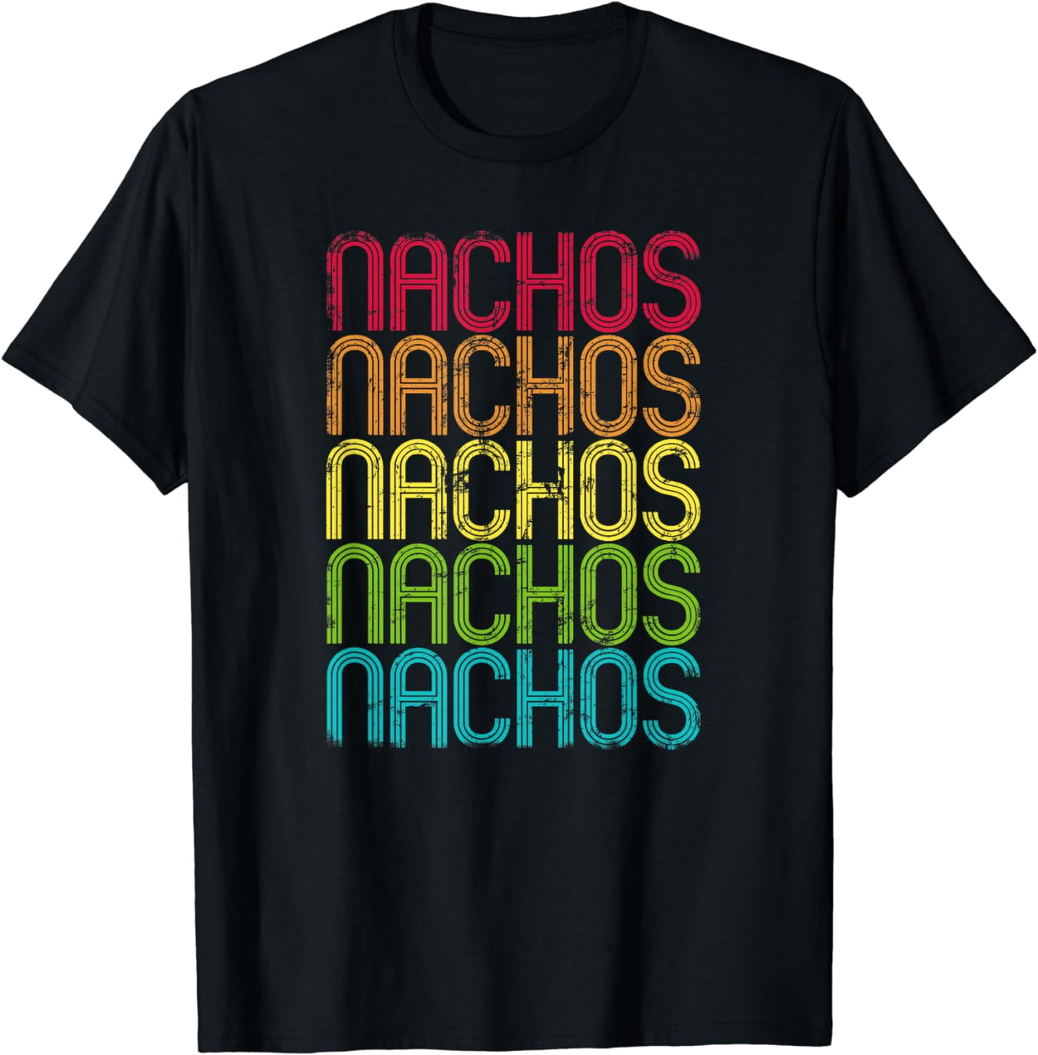 Nachos Retro Vintage Style Mexican Food T-Shirt - Walmart.com