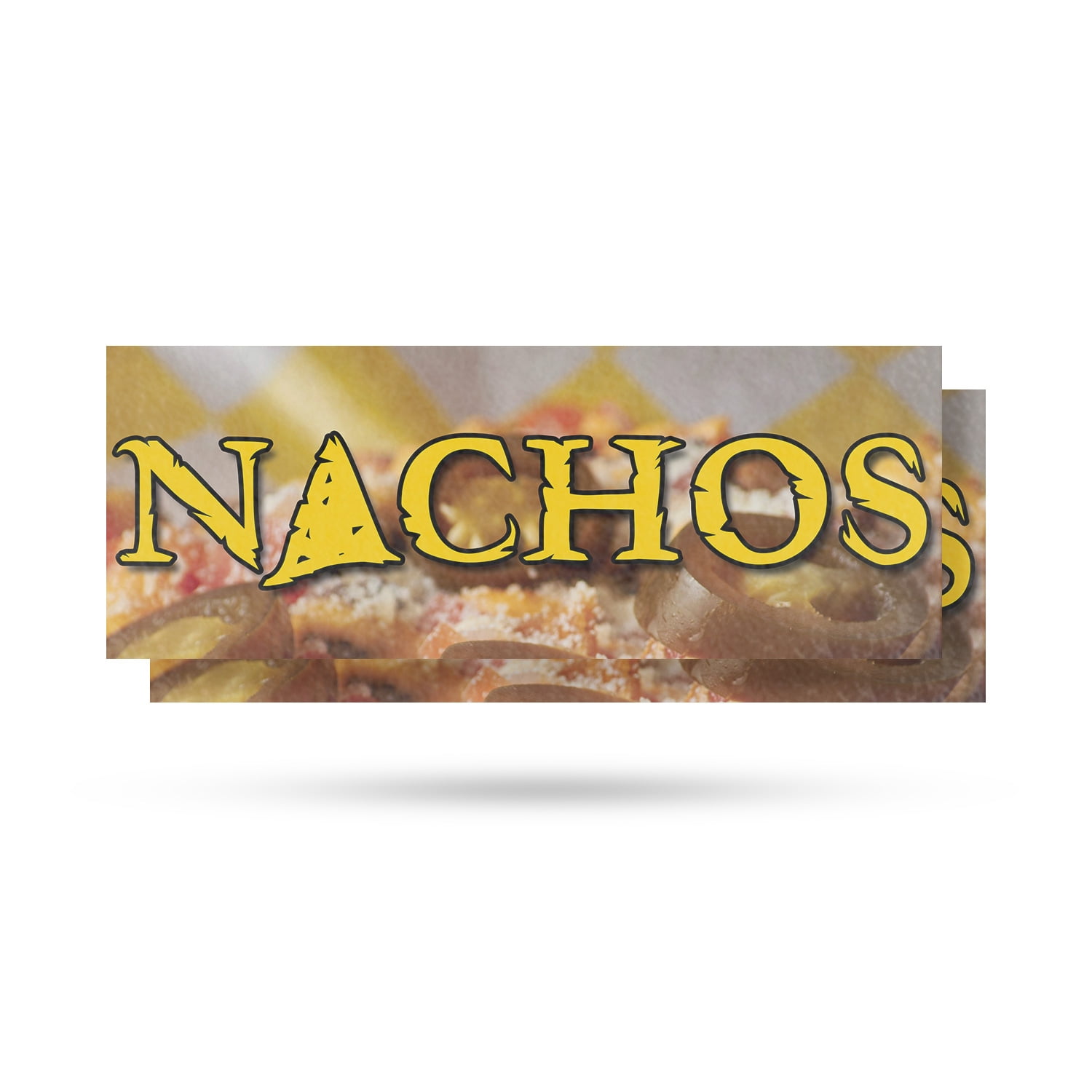 Nachos Vinyl Decal 2 Pack of 12 Inch x 5 Inch Weatherproof Heavy-Duty ...