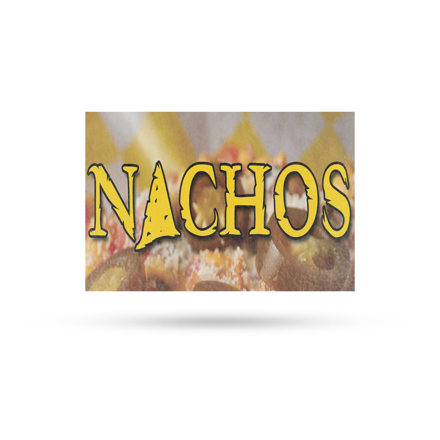 Nachos Vinyl Decal 24 Inch x 36 Inch Weatherproof Heavy-Duty Adhesive ...
