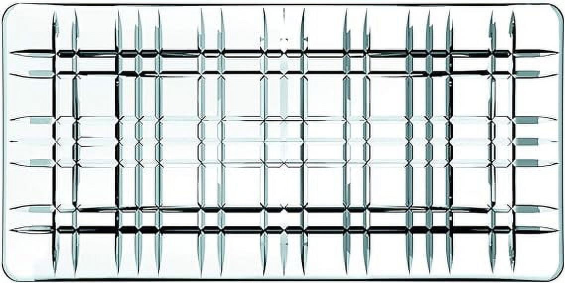 Nachtmann 11-Inch Square Collection Rectangular Crystal Glass Plate ...