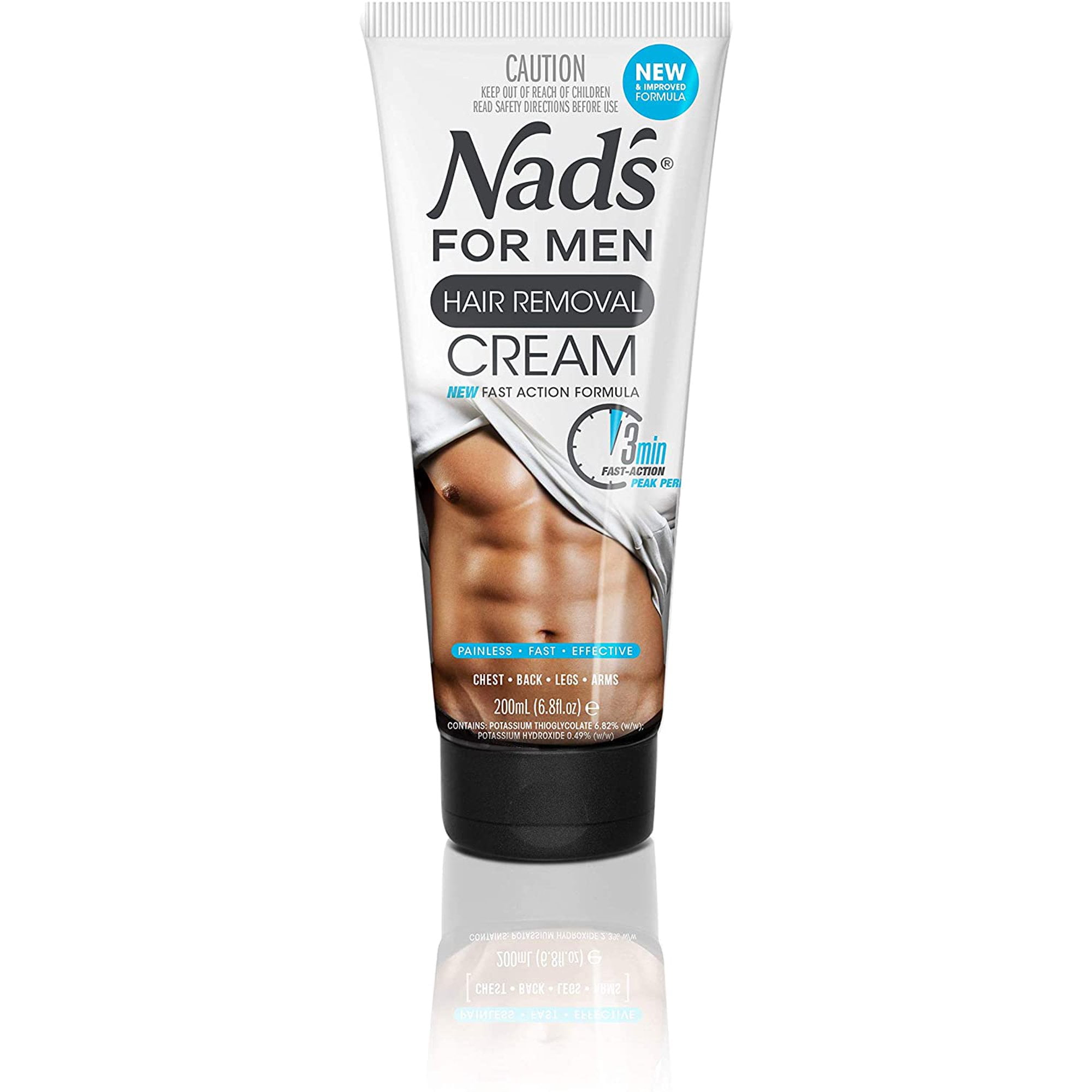 Nad's For Men Body Hair Removal Cream Fast Action Formula, 6.8 oz ...