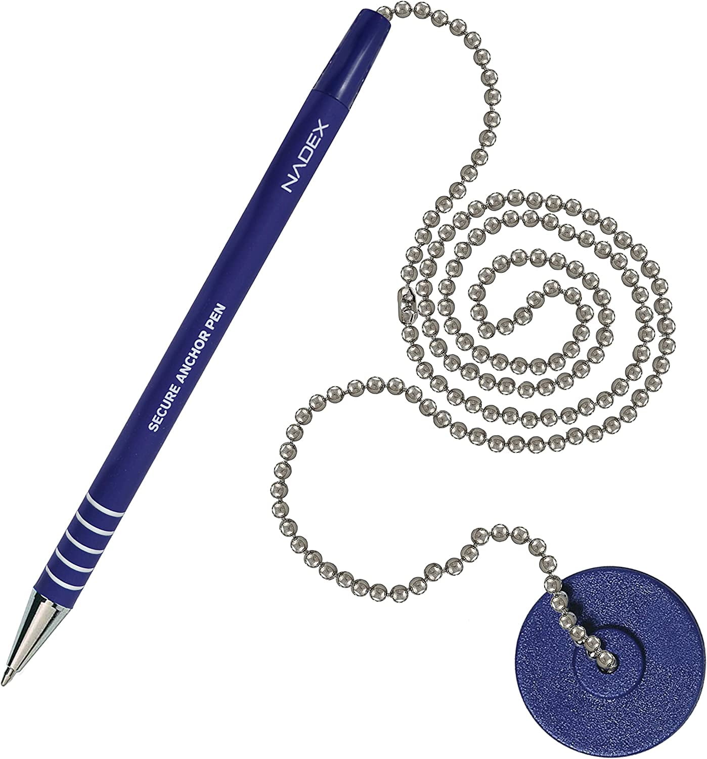 Nadex Ball and Chain Security Pen Set | 1 Pen, 1 Adhesive Mount, and 5 ...