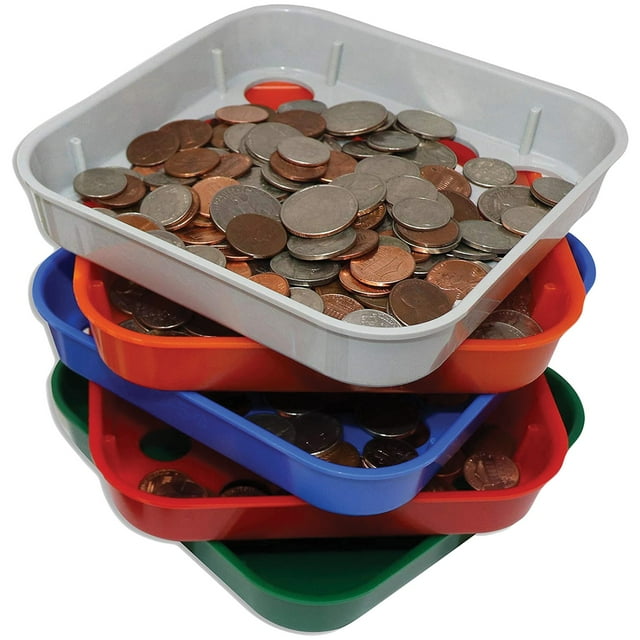 Nadex Coins NCS8-1141 Quick-Sort 5 Coin Sorting Trays with 110 Coin ...