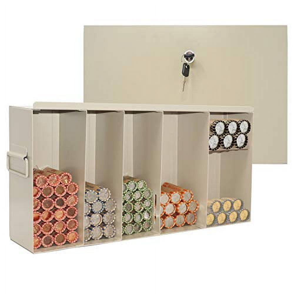 Nadex Locking Coin Roll Storage or Display Box | 17.25 x 9 x 4.25 ...