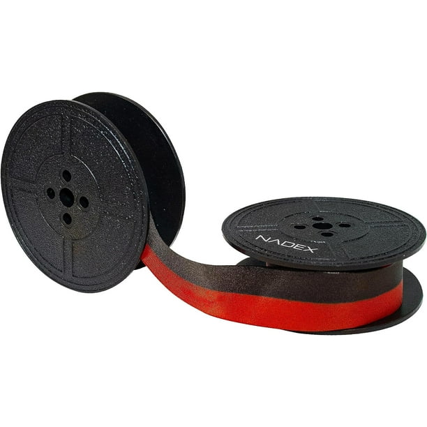 Nadex Coins Twin-Spool Typewriter Ribbon for Manual Typewriters, Red ...
