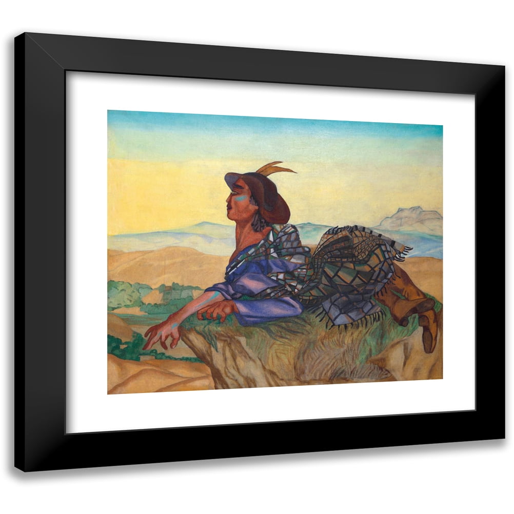 Nadezhda Vladimirovna Lermontova 14x12 Black Modern Framed Museum Art ...