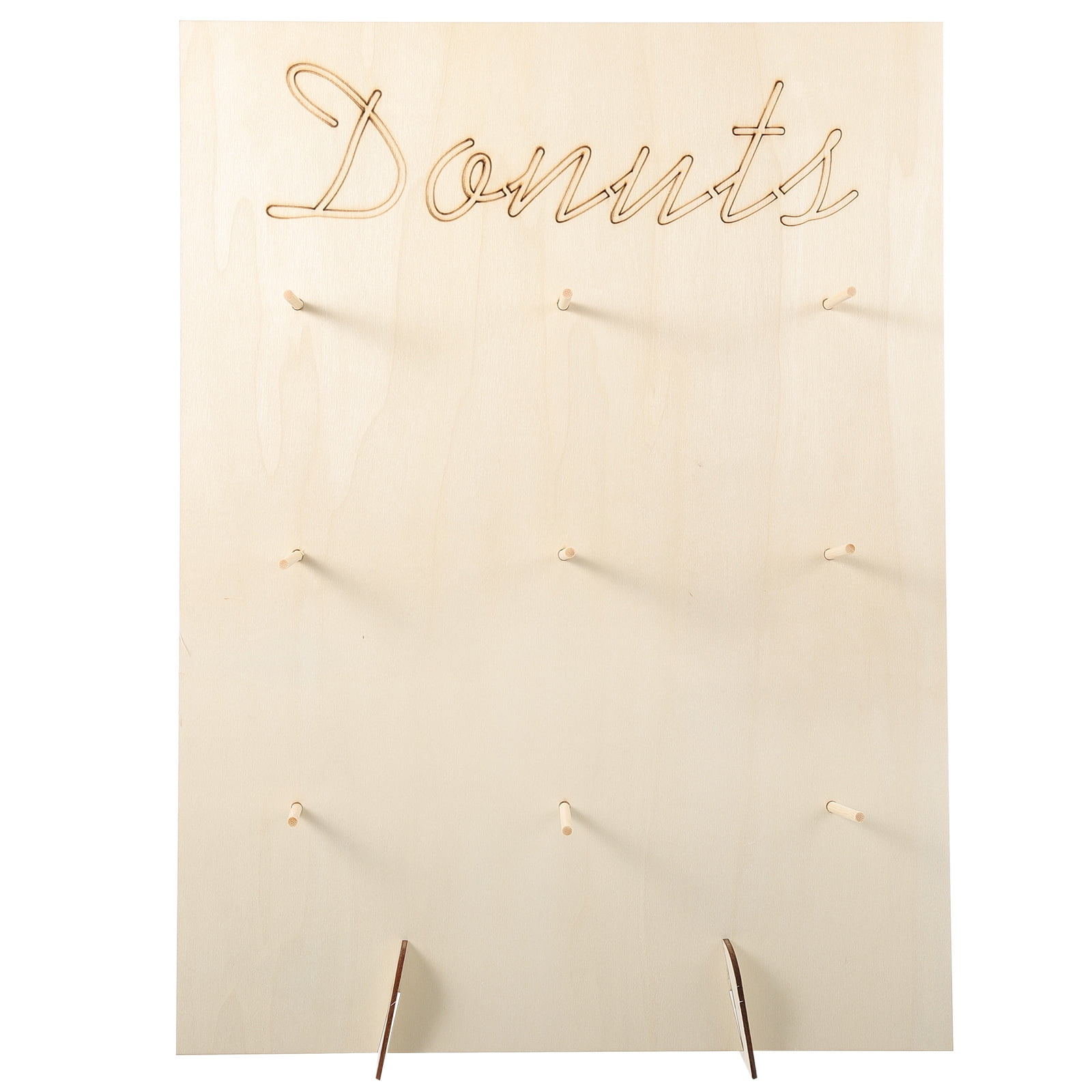 Nadi 1 Set Wood Donut Stand Donut Display Board Dessert Table Donut ...