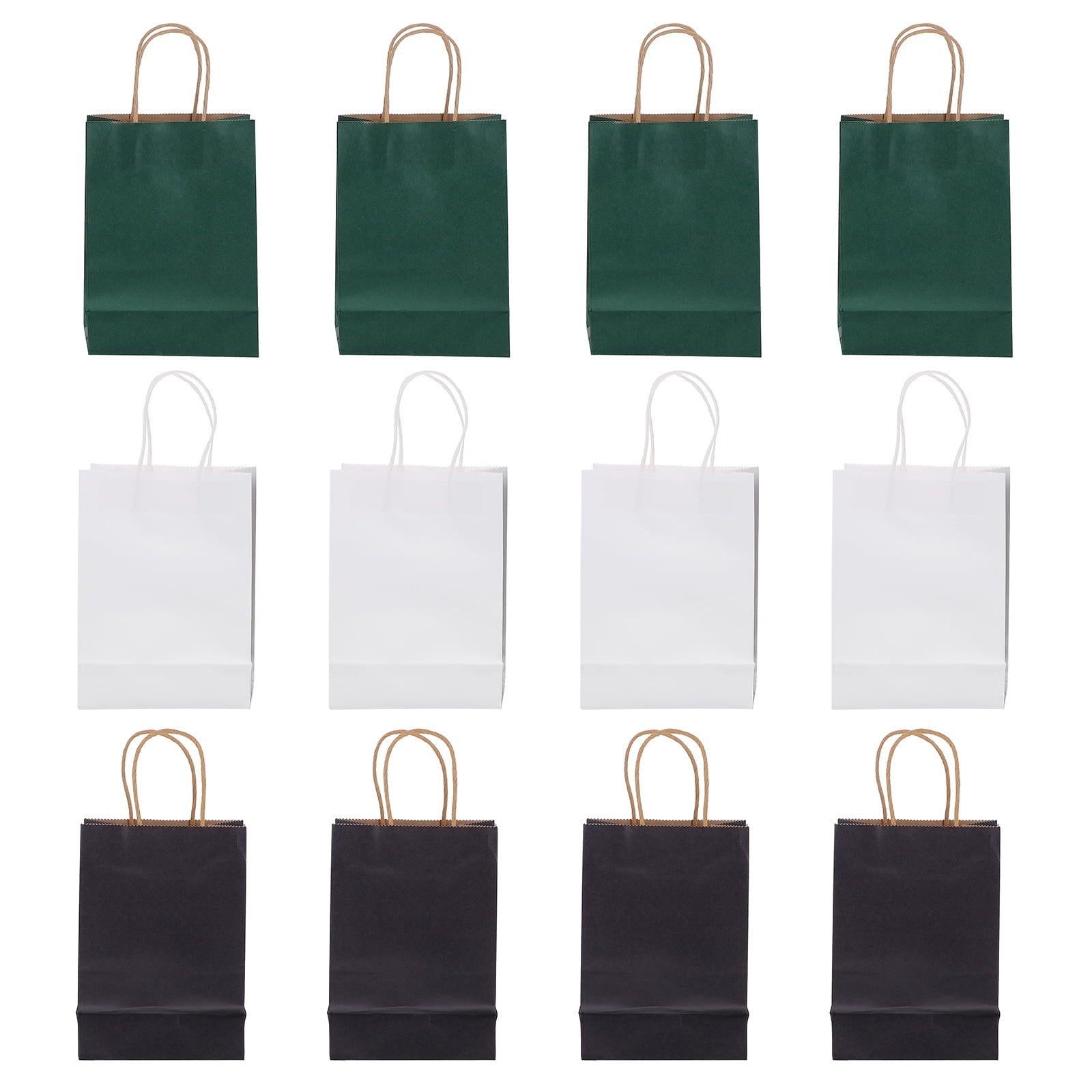 Nadi 12Pcs Kraft Paper Bags Gift Bag with Handles for Wedding Party ...