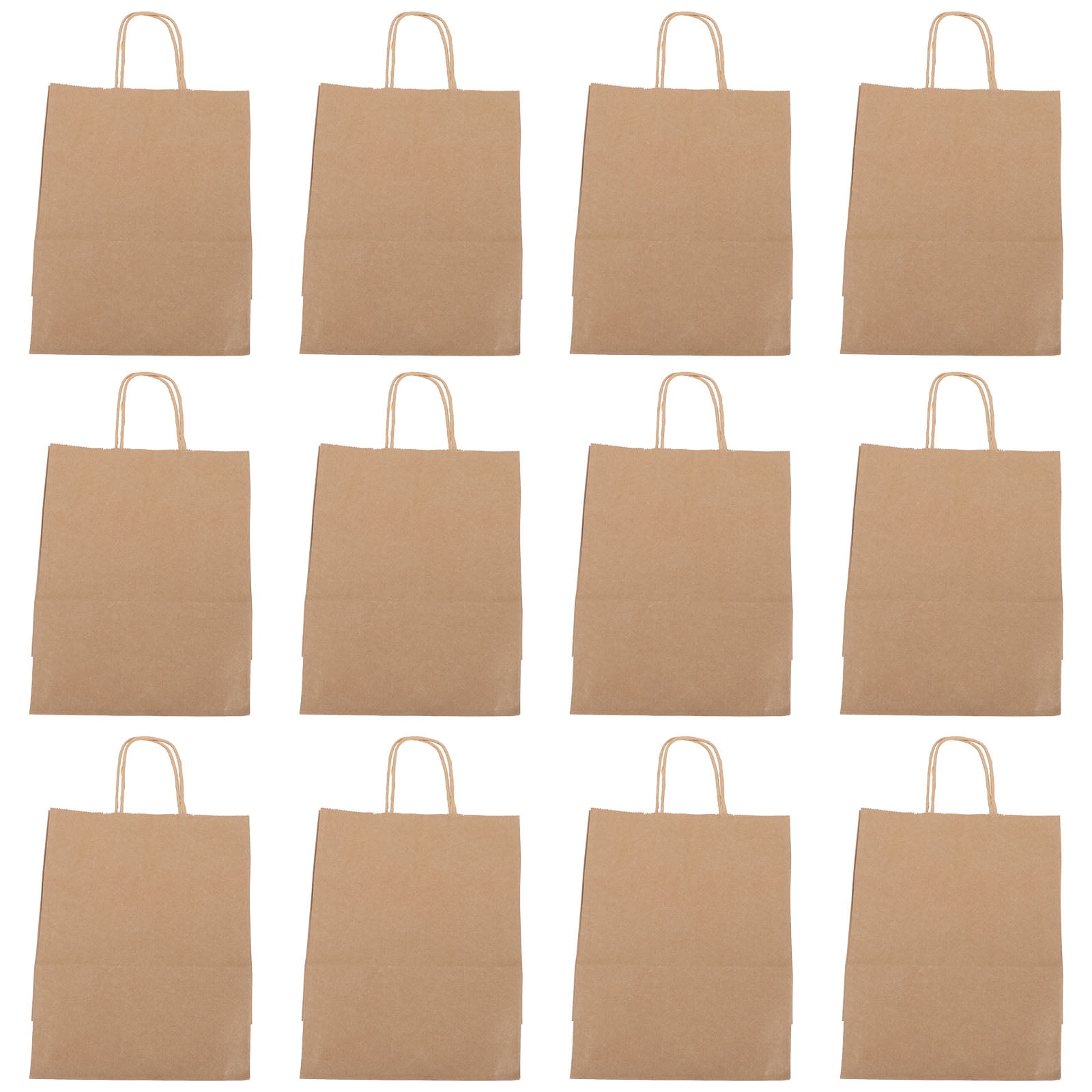 Nadi 25pcs Practical Paper Bags with Handle Simple Shopping Packaging ...