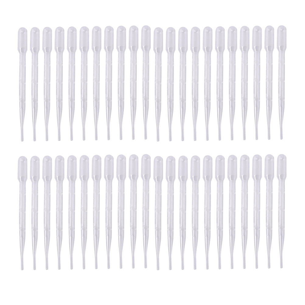 Nadi 300pcs 3ml Plastic Transparent Pipettes Disposable Safe Scale ...