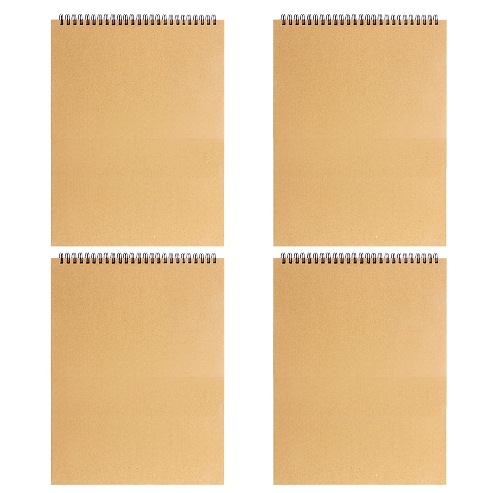 Nadi 4Pcs Portable A5 Hand Drawing Notebook Kraft Paper Drawing Paper ...