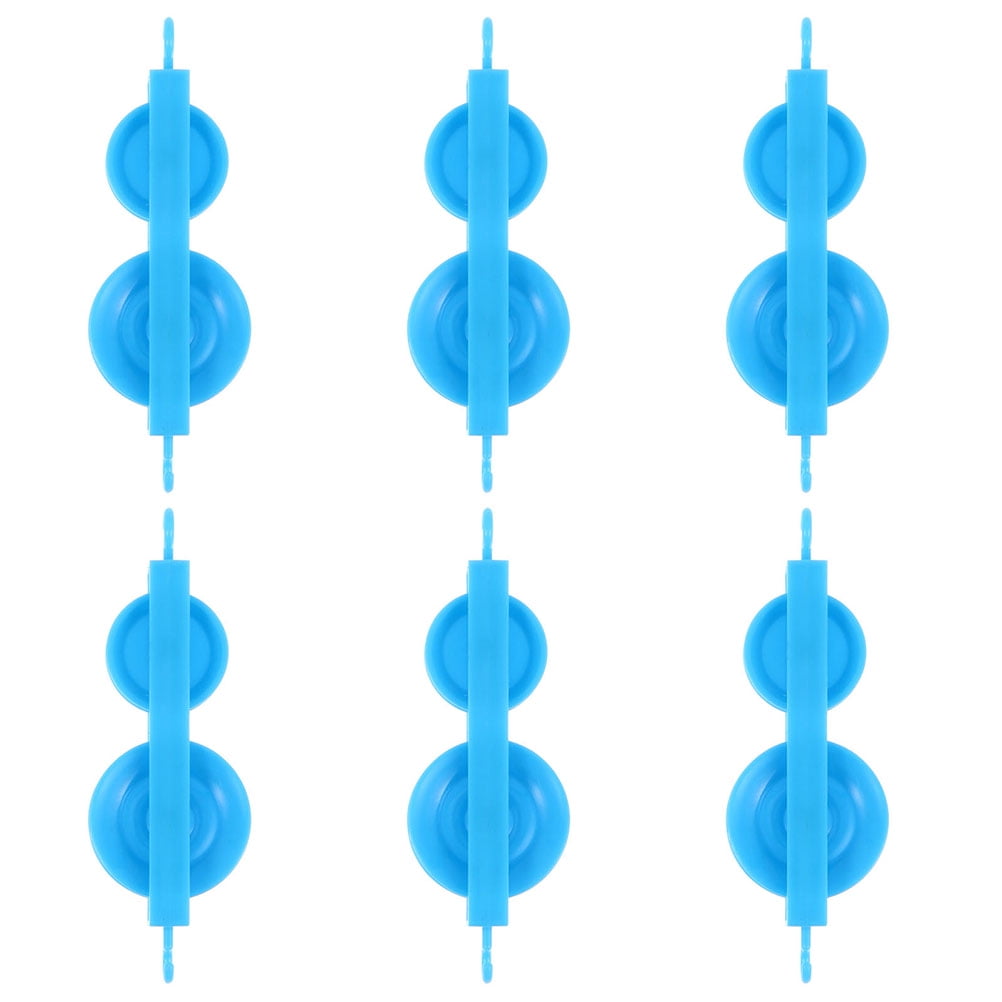 OUNONA 6 Pcs Plastic Double Pulley Physics Experiments Pulley Equipment ...