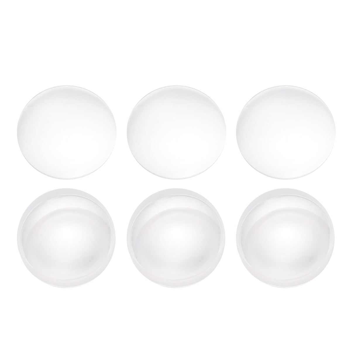 Nadi 6Pcs Double Convex Glass Lens 42mm Diameter Focal Length For Labs ...