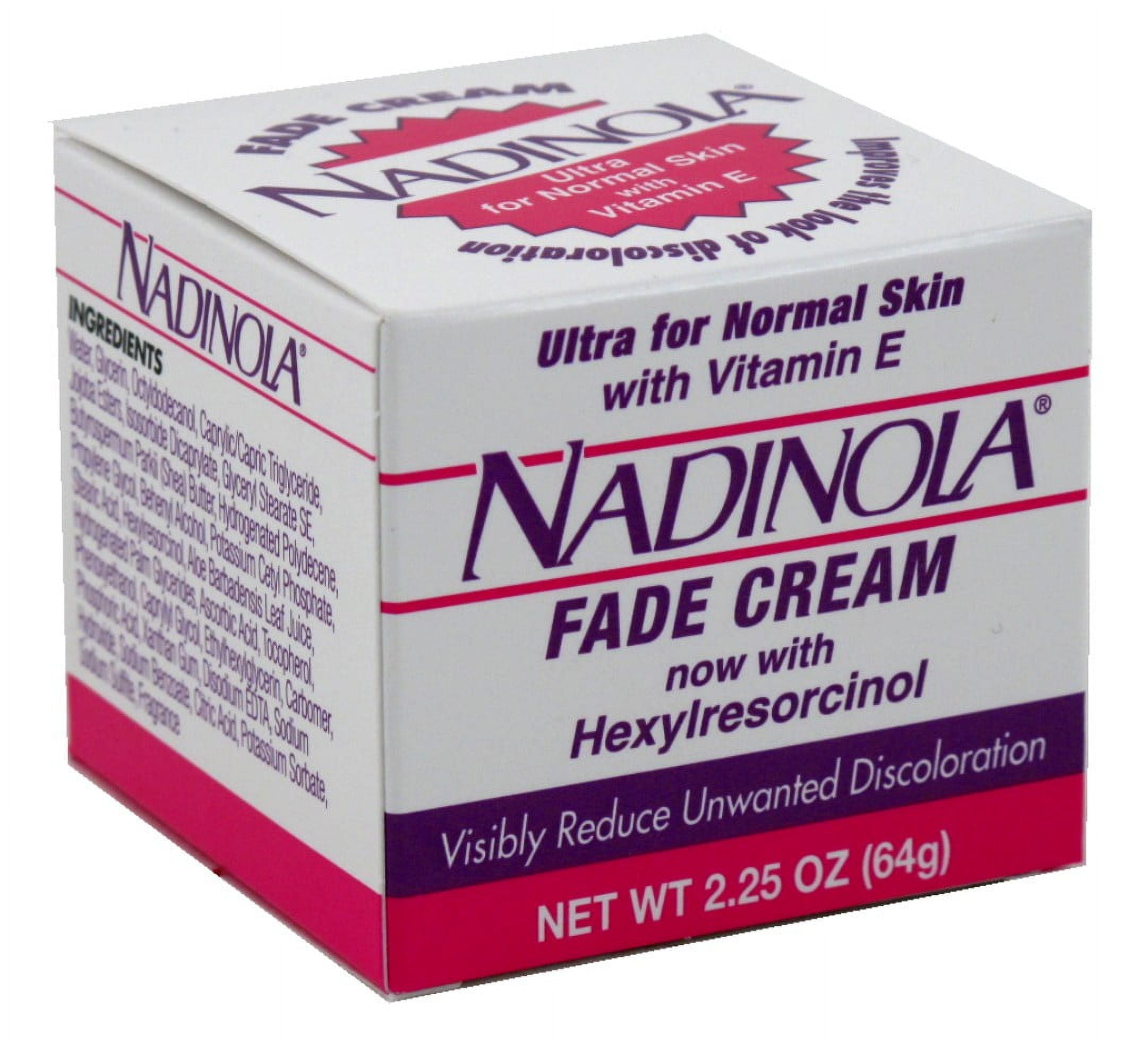 Nadinola Fade Cream Normal Skin With Vitamin-E 2.25oz (Pack of 3 ...
