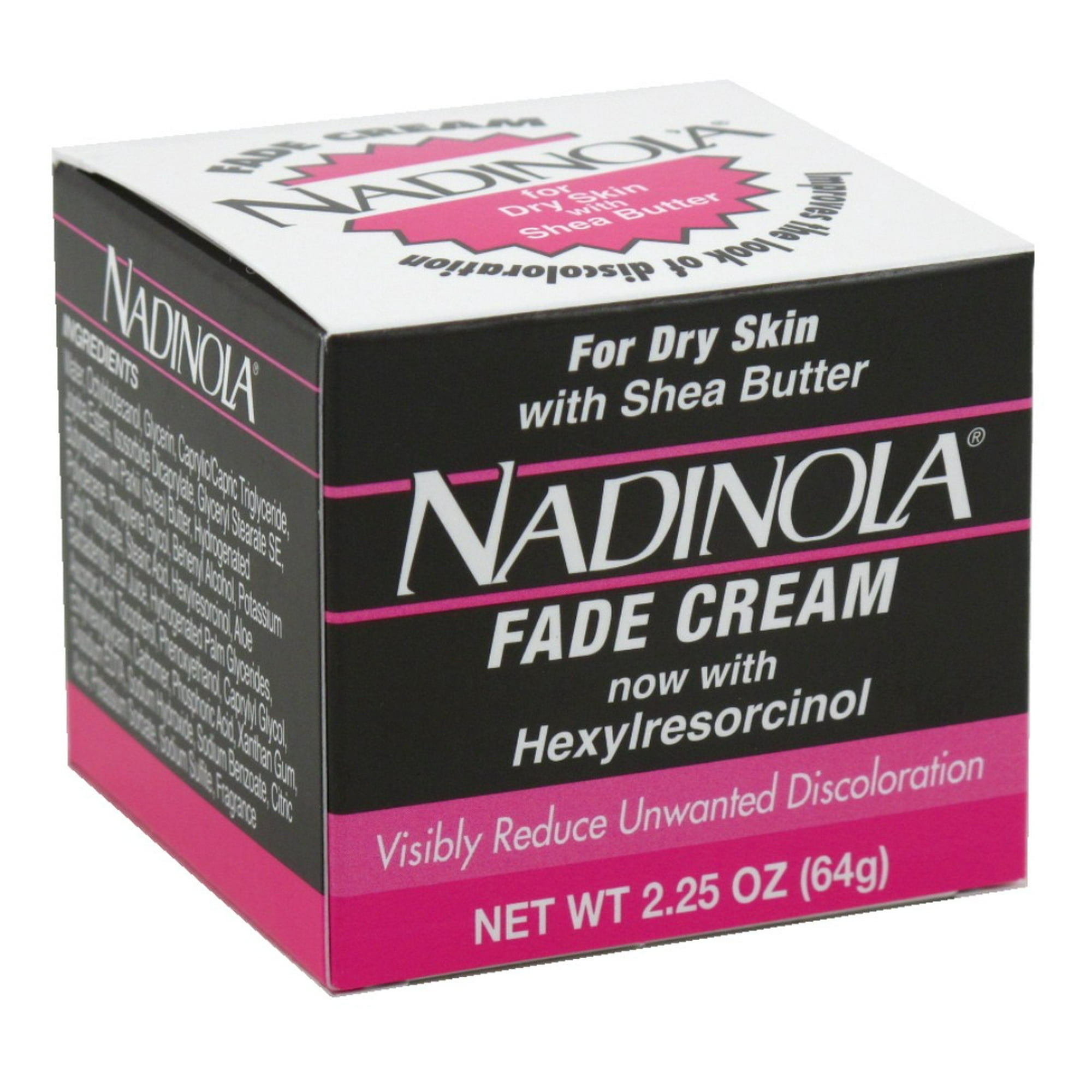 Nadinola Fade Creme with Shea Butter for Dry Skin, 2.25 Oz, 2 Pack ...