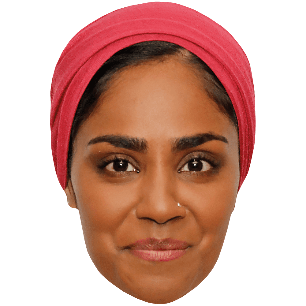 Nadiya Hussain (Smile) Flat Cardboard Face - Walmart.com