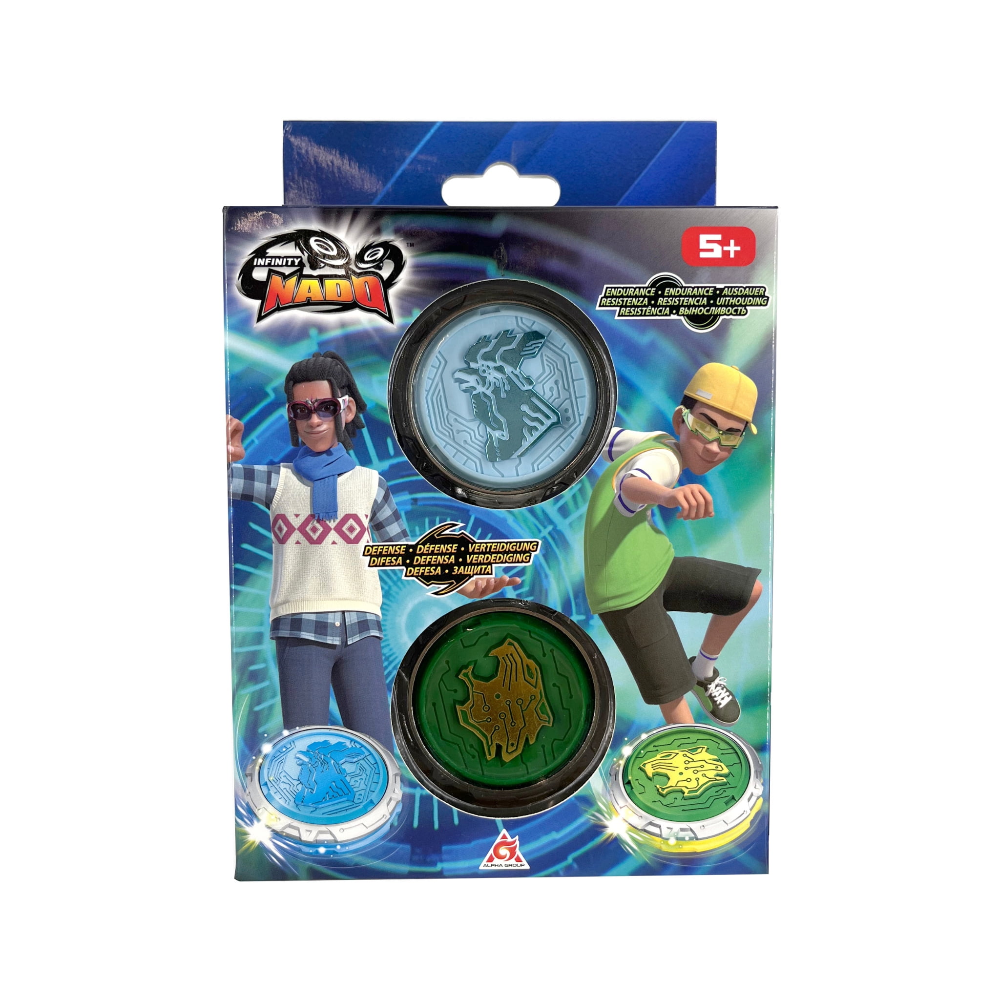 Infinity Nado Gold Warrior Phoenix & Lightning Leopard Spinning Tops ...
