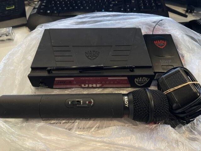 Nady UHF-4 Single Channel DigiTru Diversity Wireless System Handheld ...