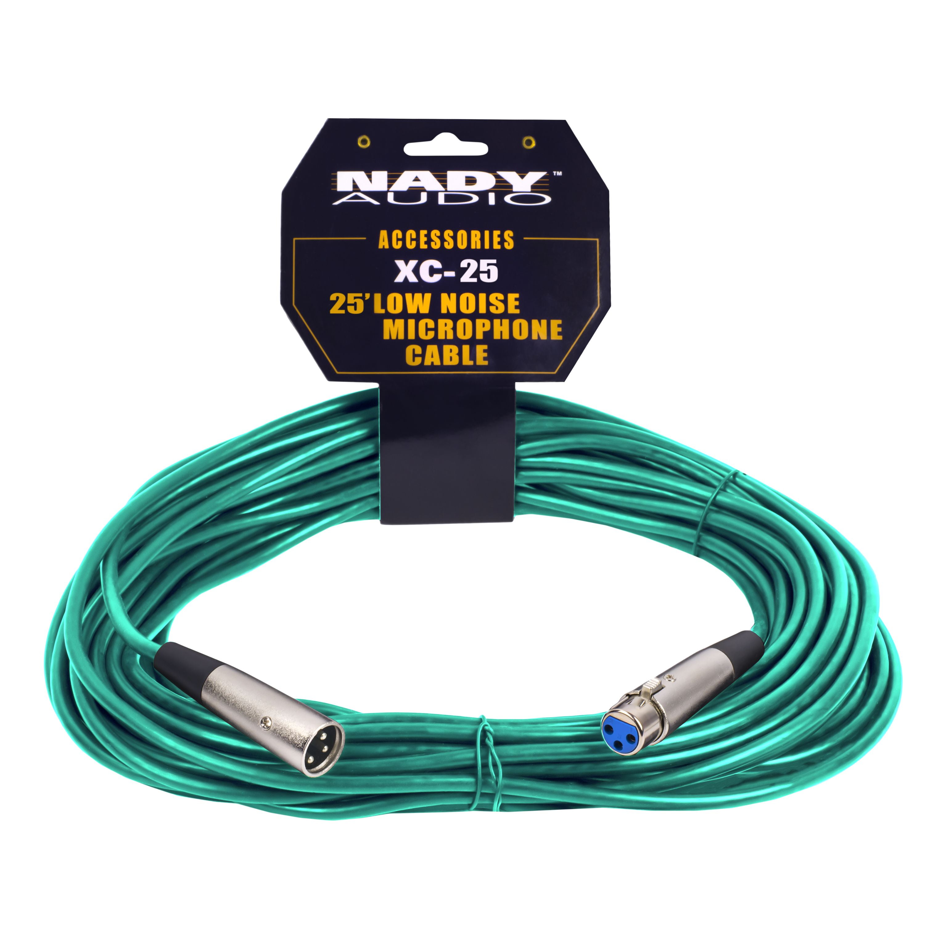 Nady XCCG-25 Low Noise Microphone XLR Cable - Green - 25 ft. - Walmart.com