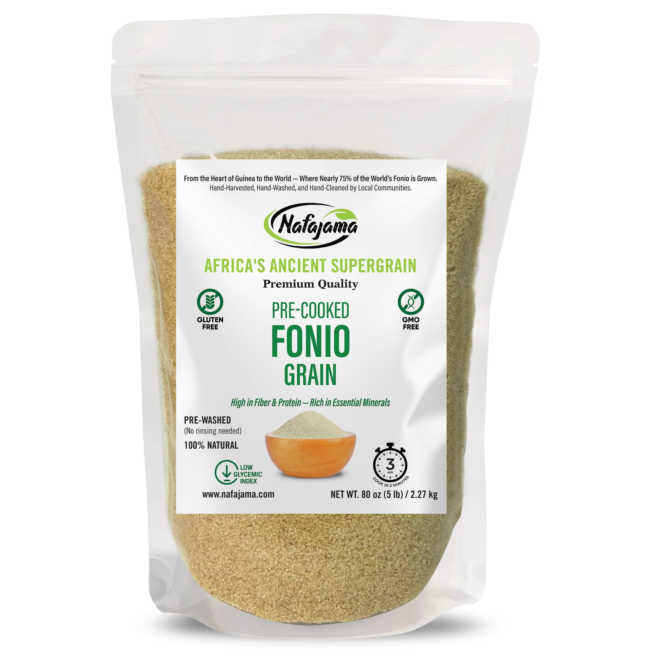 Nafajama Premium Gluten-Free Fonio Grain | Ancient African Super- grain ...
