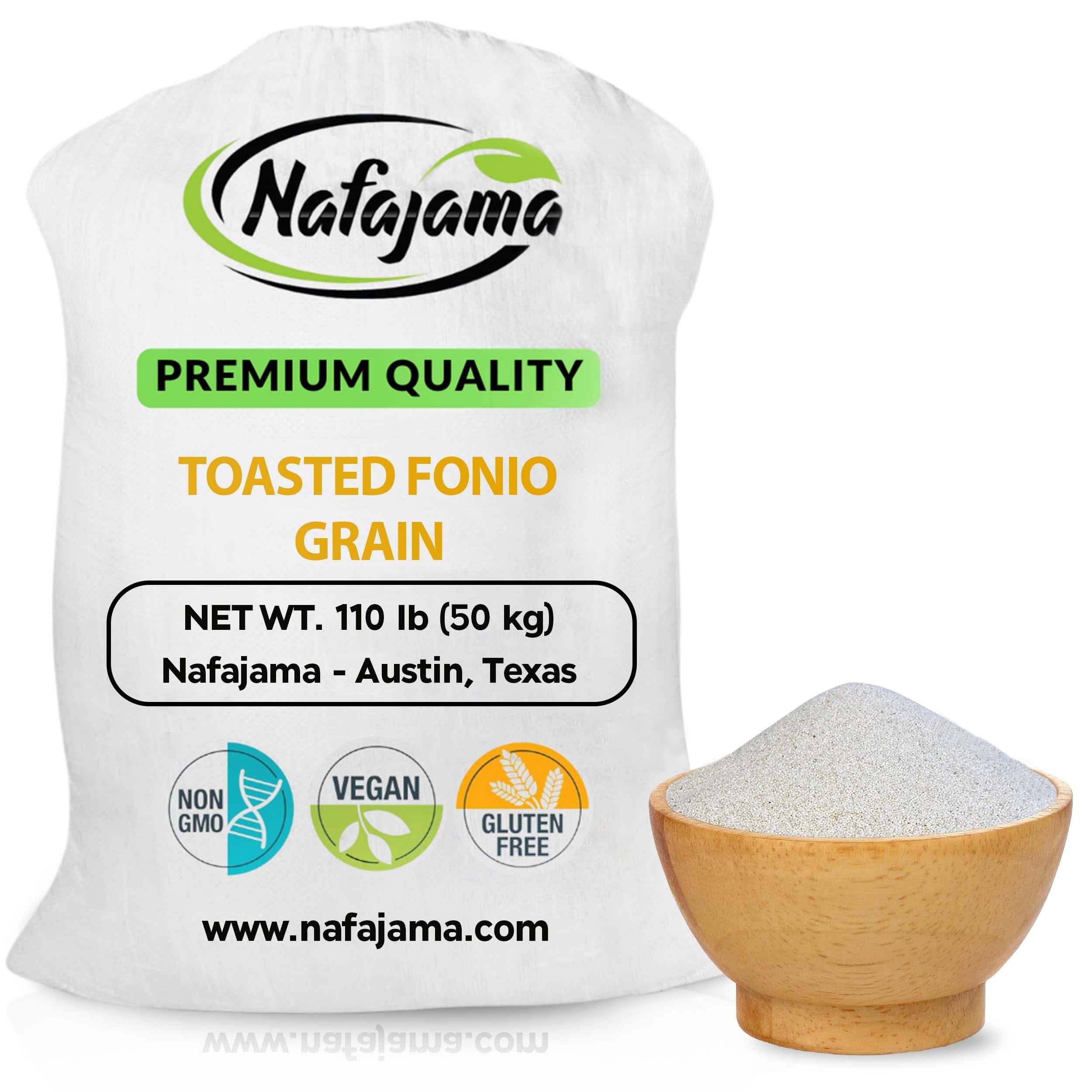 Nafajama Premium Gluten-Free Toasted Fonio Grain | Ancient African ...