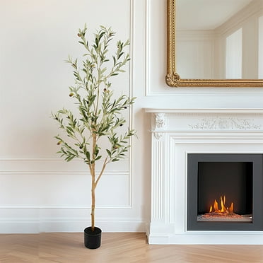 Artificial Olive Tree 18'' Small Faux Olive Tree Fake Olive Plants with ...