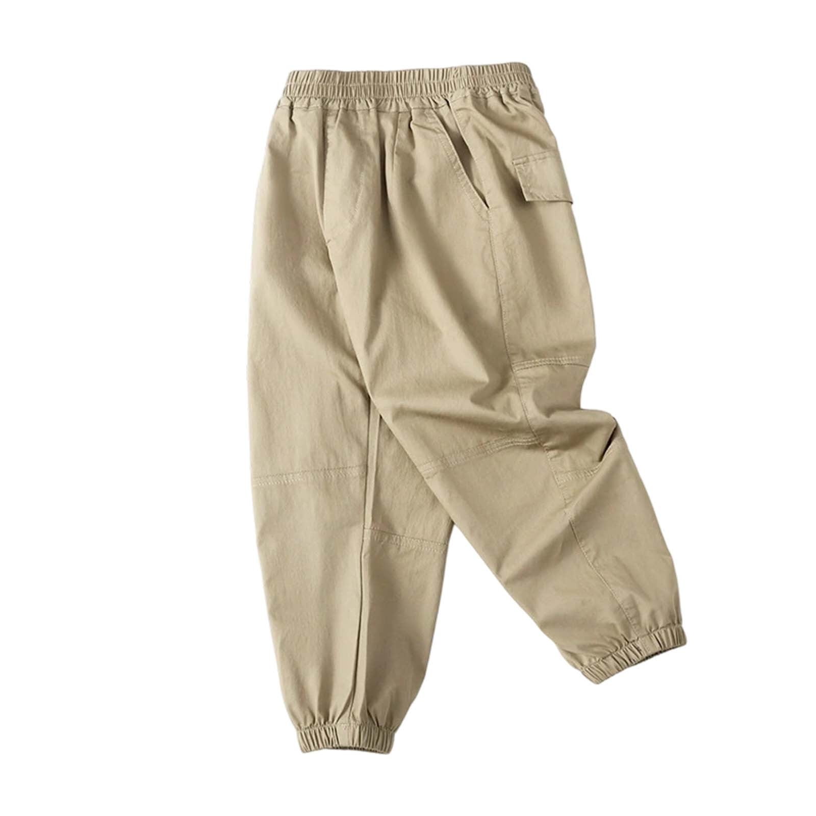 Nafuu Boys Pants Solid Color Casual For Kids Summer 2026 Style ...