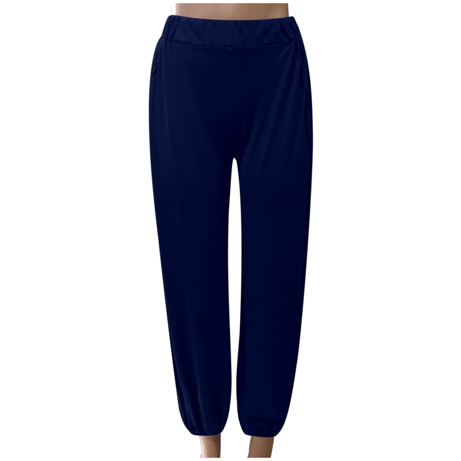 Nafuu Ladies Yoga Pants Solid Color Fashion Casual Sports High Slit ...