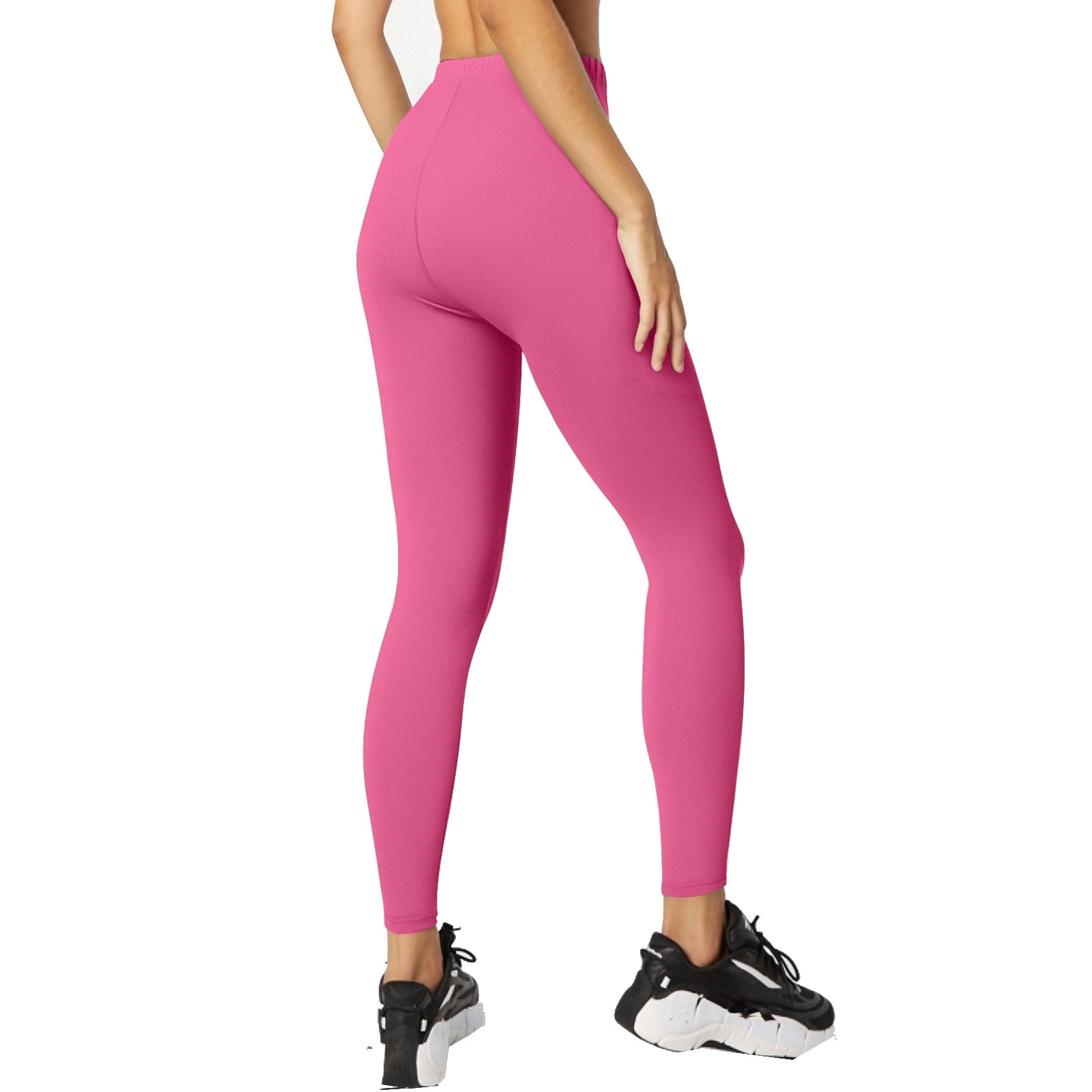 Nafuu Ladies Yoga Pants Solid Color High Waisted Gym Fitness No See ...