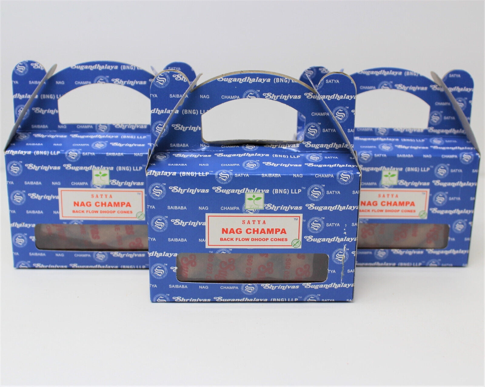 Nag Champa Backflow Incense Cones by Satya, 24 Pack for Purification ...