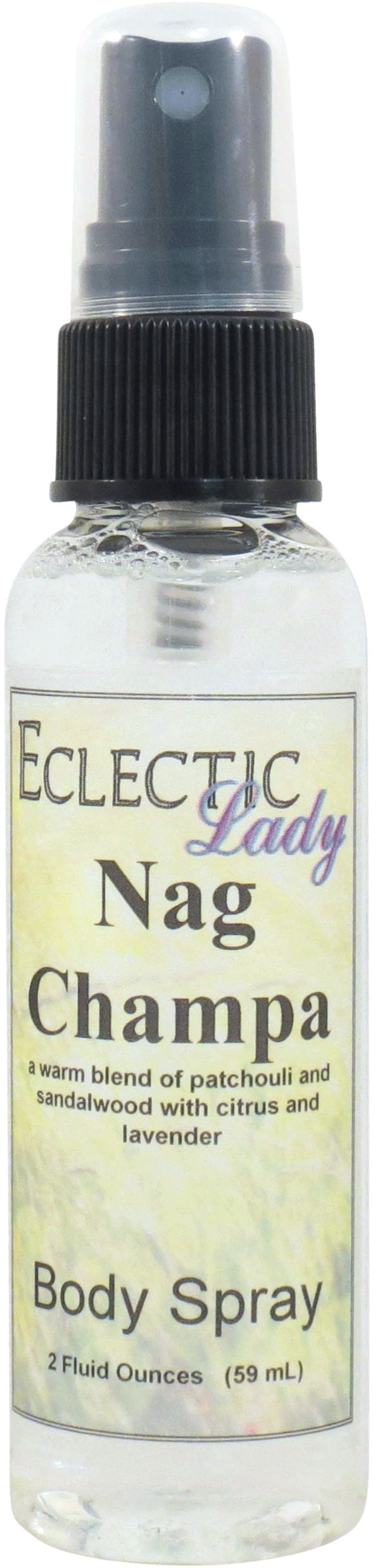 Nag Champa Body Spray, Eclectic Lady, Hydrating Mist, Unisex, 2 oz ...